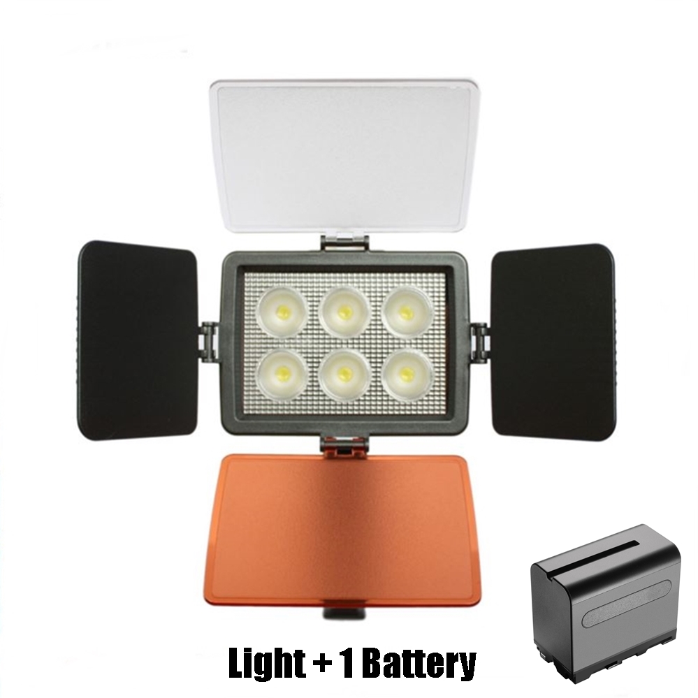 PROFESSIONAL VIDEO LIGHT LED-5010A for Video Camera + 1 Battery ...