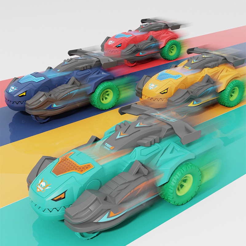 เปลี่ยนรูปรถไดโนเสาร์ รถของเล่น Inertial Sliding Dino Car Boys Amazing ...