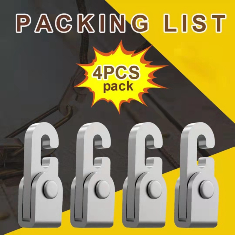 Automatic Lock Hook Self-Locking Free Knot for Camping Tent Accessories ...