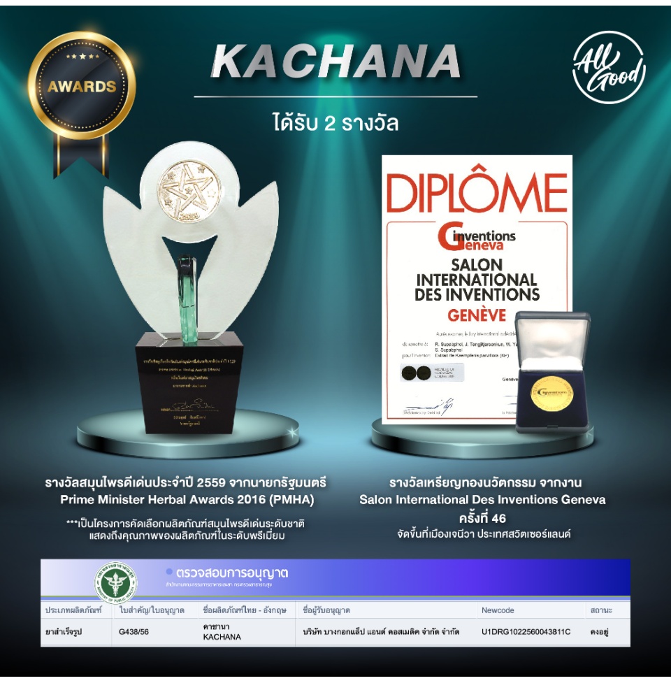 Kachana คาชาน่า ผลิตภัณฑ์เสริมอาหารสารสกัดกระชายดำสำหรับคุณผู้ชาย 1 ...