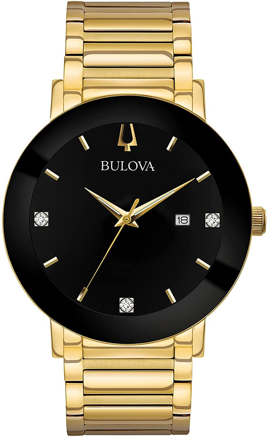 Bulova Men's Modern Futuro Quartz Dress Watch with Stainless Steel ...