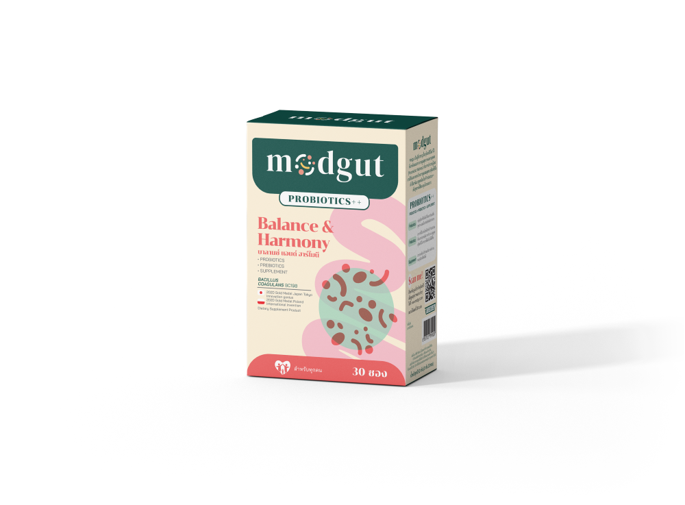 Modgut Probiotics++ สูตร Balance & Harmony ช่วยลดอาการท้องเสีย ท้องผูก ...