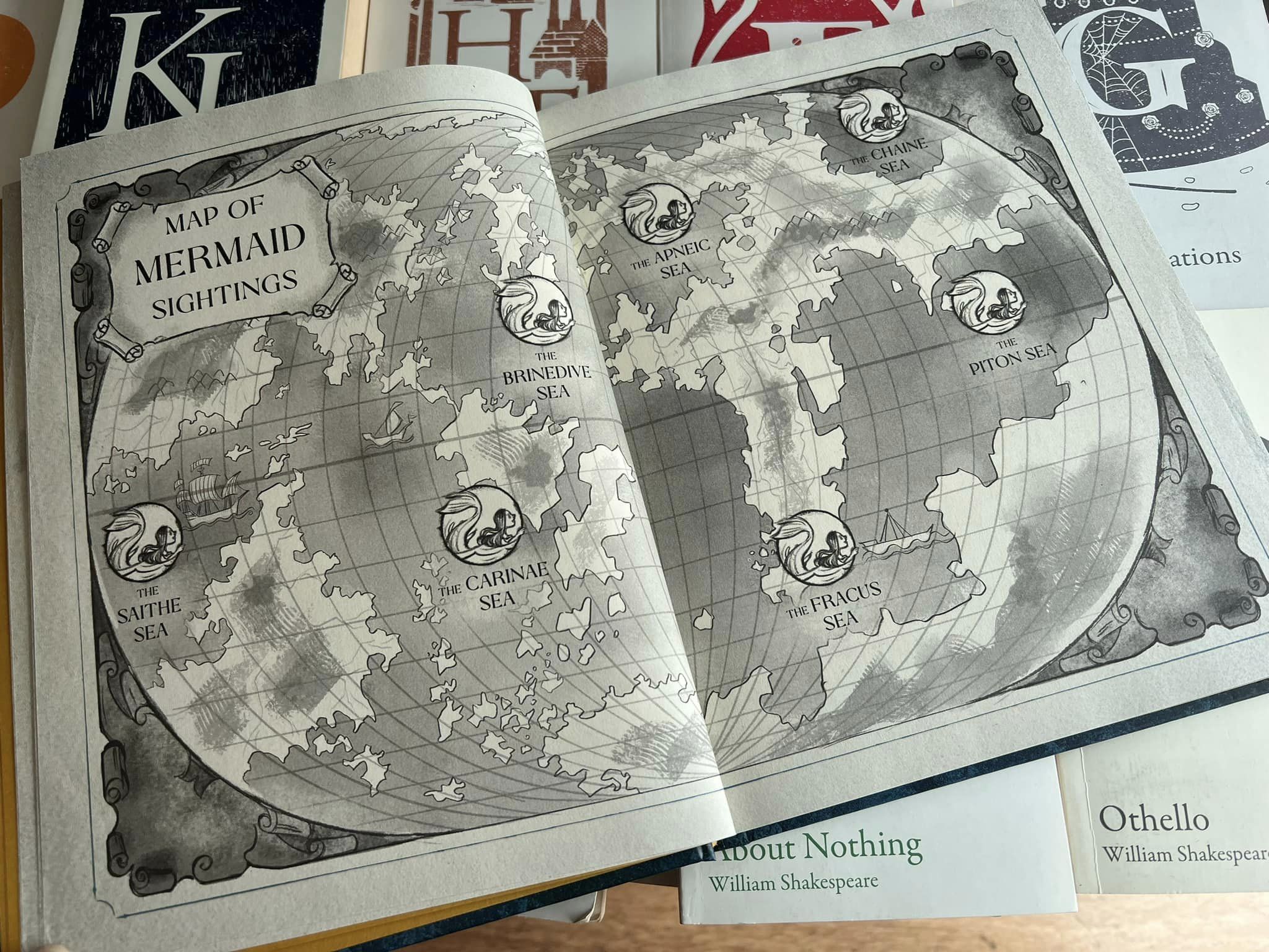 หนังสืออังกฤษใหม่ The Little Mermaid Guide to Merfolk Hardcover พร้อม ...