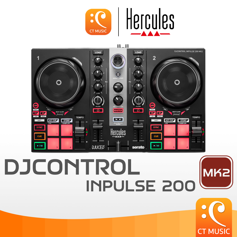 Hercules DJControl Inpulse 200 MK2 ดีเจ คอนโทรลเลอร์ DJ Controllers ...