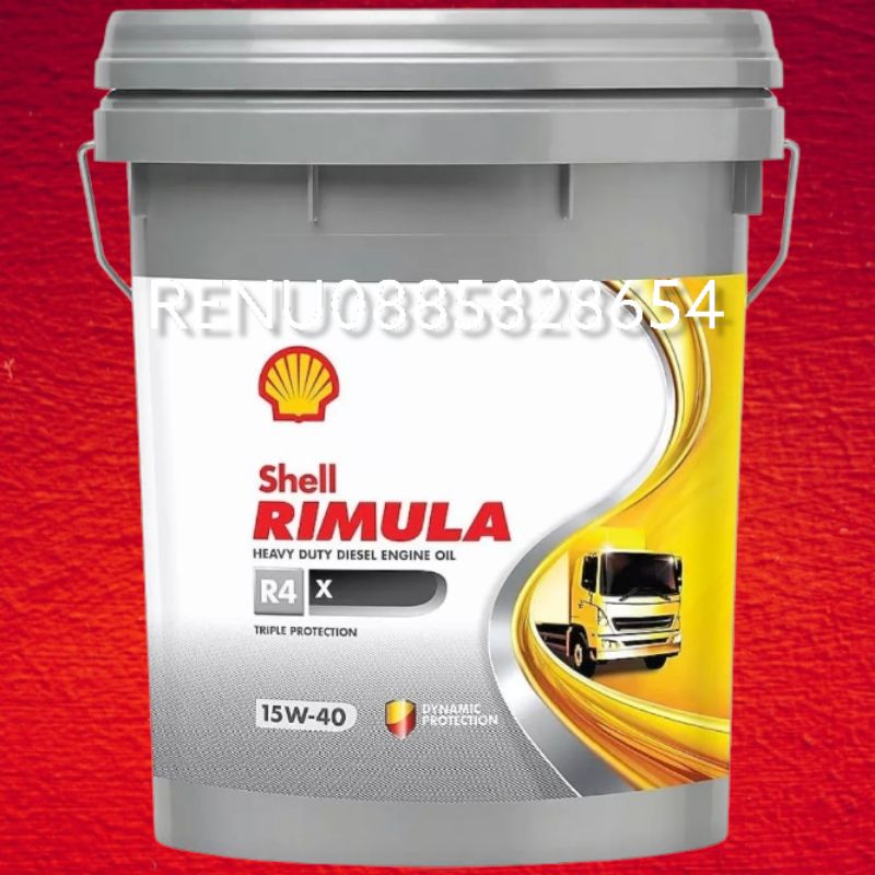 Shellน้ำมันเครื่องดีเซลเชลล์ Rimula R4X 15W-40 /18 ลิตร, Diesel Engine ...