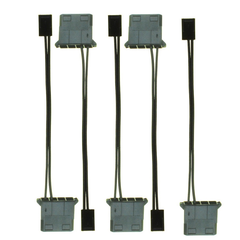 IDE to 3 Pin Fan Power Cable Molex D Plug Power to 3 Pin Connector ...