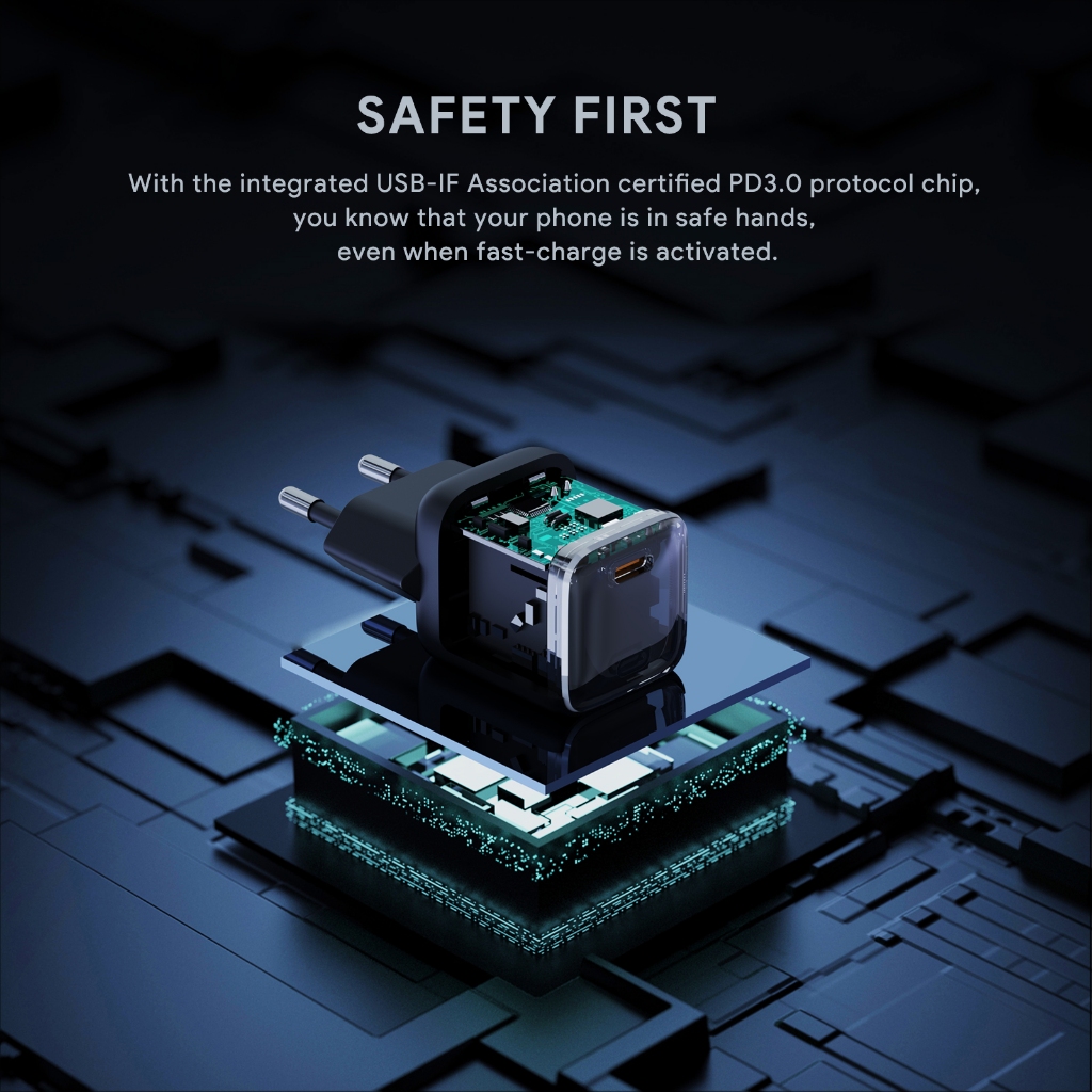 ชุดชาร์จเร็วไอโฟน 16 AUKEY PA-B1L CB-NCC หัวชาร์จเร็ว 30W Omnia II ...