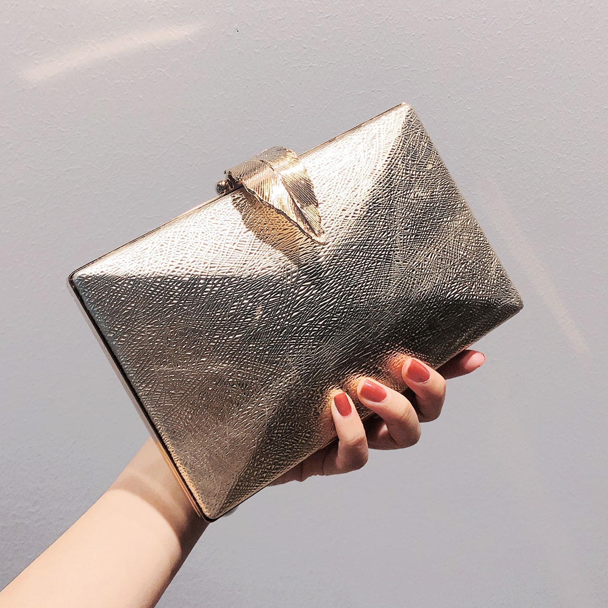 Luxy Moon Women's Wedding Clutch Bag Gold Purse Ladies Handbag Party ...