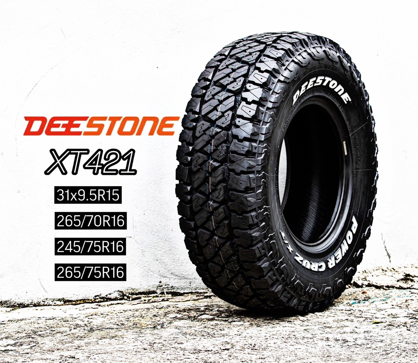 DEESTONE ยางรถยนต์ 28575R16 (ล้อขอบ 16) รุ่น POWER CRUZ XT421 4 เส้น (ยางรุ่นใหม่ปี 2023)ประกัน ...