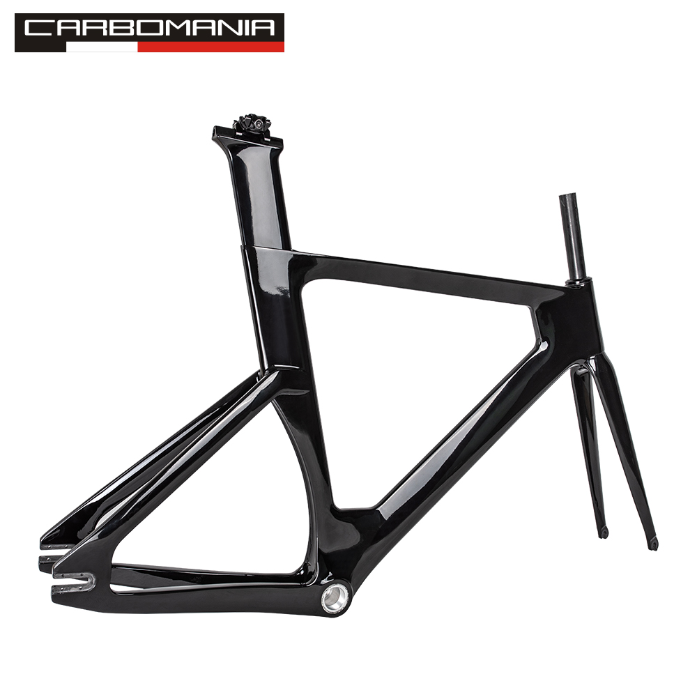 คาร์บอน กรอบ Track Bike Frameset 700c Carbon Frame Carbon Fork V Brake 49/51/54/57cm Muscle ...