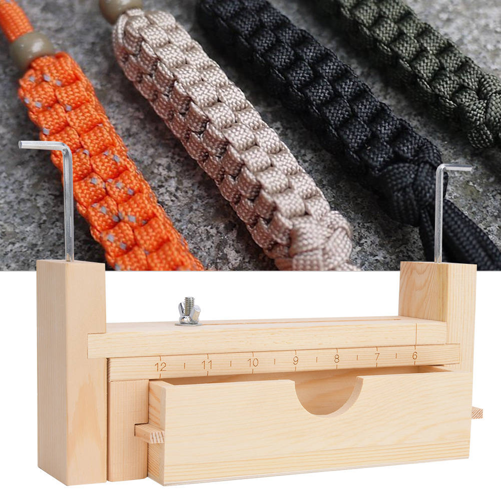 DIY Parachute Cord Jig Bracelet Maker Paracord Braiding Weaving ...