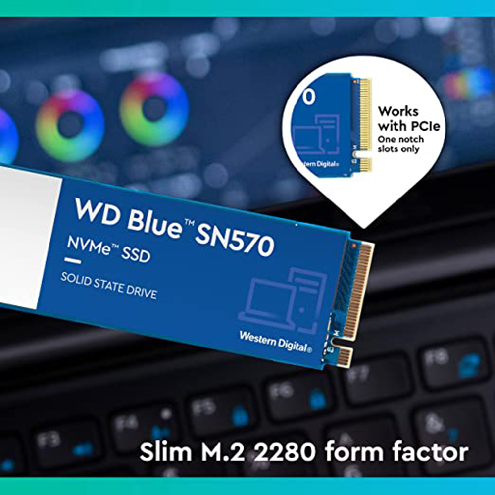 WD BLUE SN570 ความจุ 500 GB(WDS500G3B0C) PCIe Gen3 x4 NVMe อ่านสูงสุด ...