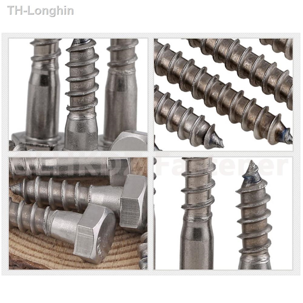 M6 M8 M10 M12 External Hex Hexagon Head Self Tapping Wood Screw Coach Screw Lag Bolt 30mm to ...