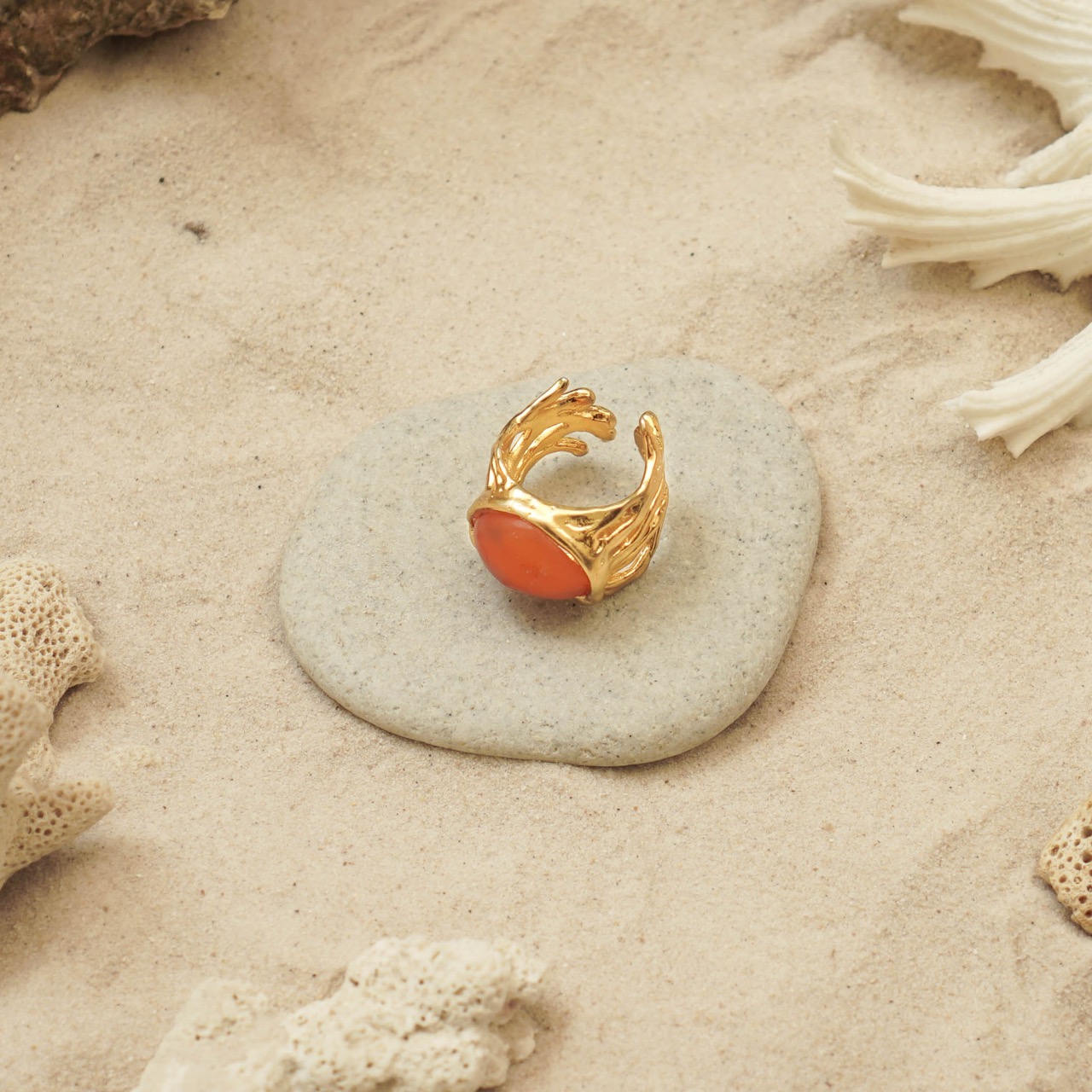 เครื่องประดับ Rock Me Jewelry รุ่น Fire Jelly Fish Ring แหวน ทองเหลือง ...