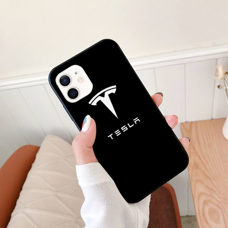 Electric Car Tesla Phone Case For iPhone 11 12 Mini 13 Pro XS Max X 8 7 ...