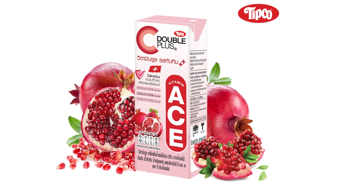 C Double Plus Pomegranate Juice 200ml. - tipco.officialstore - ThaiPick