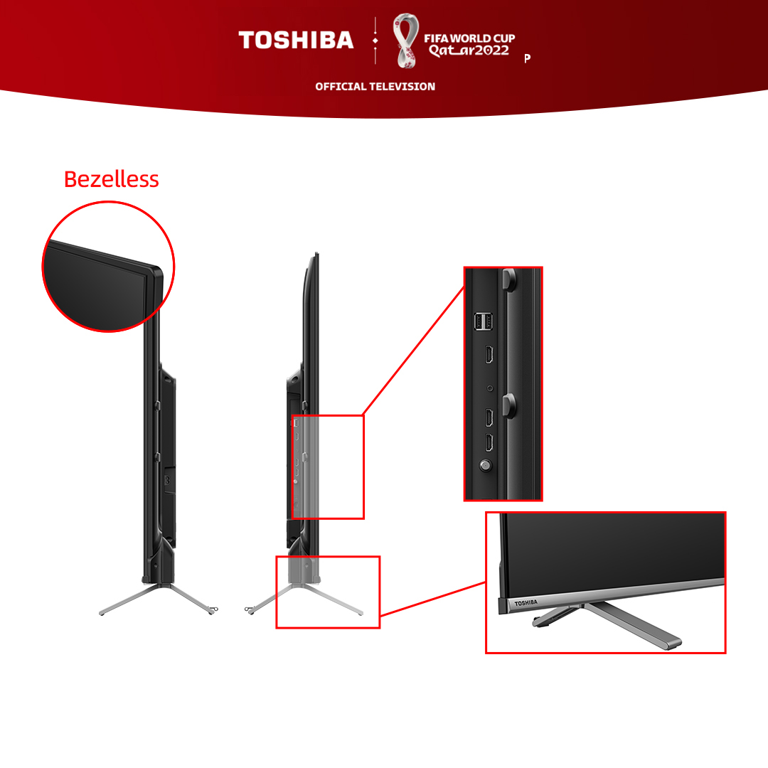 Toshiba TV 50C350LP ทีวี 50 นิ้ว 4K Ultra HD Google TV High Dynamic ...