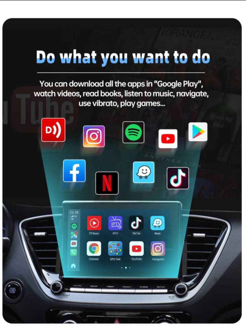 รุ่นใหม่ล่าสุด android 12 Carplay Ai Box รุ่น Full system 2023 ใช้ในรถ ...