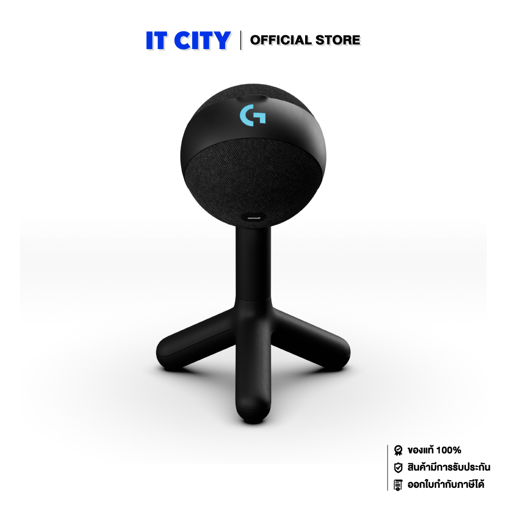 LOGITECH GAMING MICROPHONE MERAK YETI ORB RGB LIGHTSYNC BLACK (GMA ...