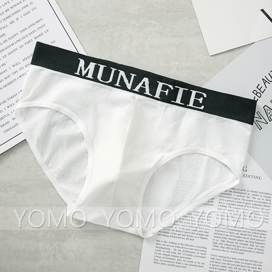 YOMO ( 5 ชิ้น) กางเกงในชาย MUNAFIE กางเกง ผ้ายืดใส่สบาย ฟรีไซส์ รอบเอว 26-40 นิ้ว - MixASale