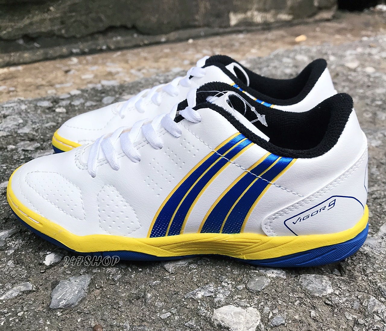 รองเท้าฟุตซอล รุ่นเด็ก ยี่ห้อแพน PAN VIGOR 9 S JR.ELVALOY PF-14S5 พร้อม ...