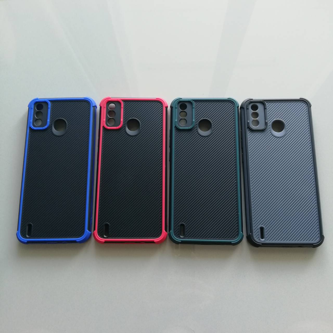 Case TECNO SPARK 6 Go ขนาดจอ 6.52 นิ้ว เคสหลังแข็ง กันกระแทก ลาย เคฟล่า ...