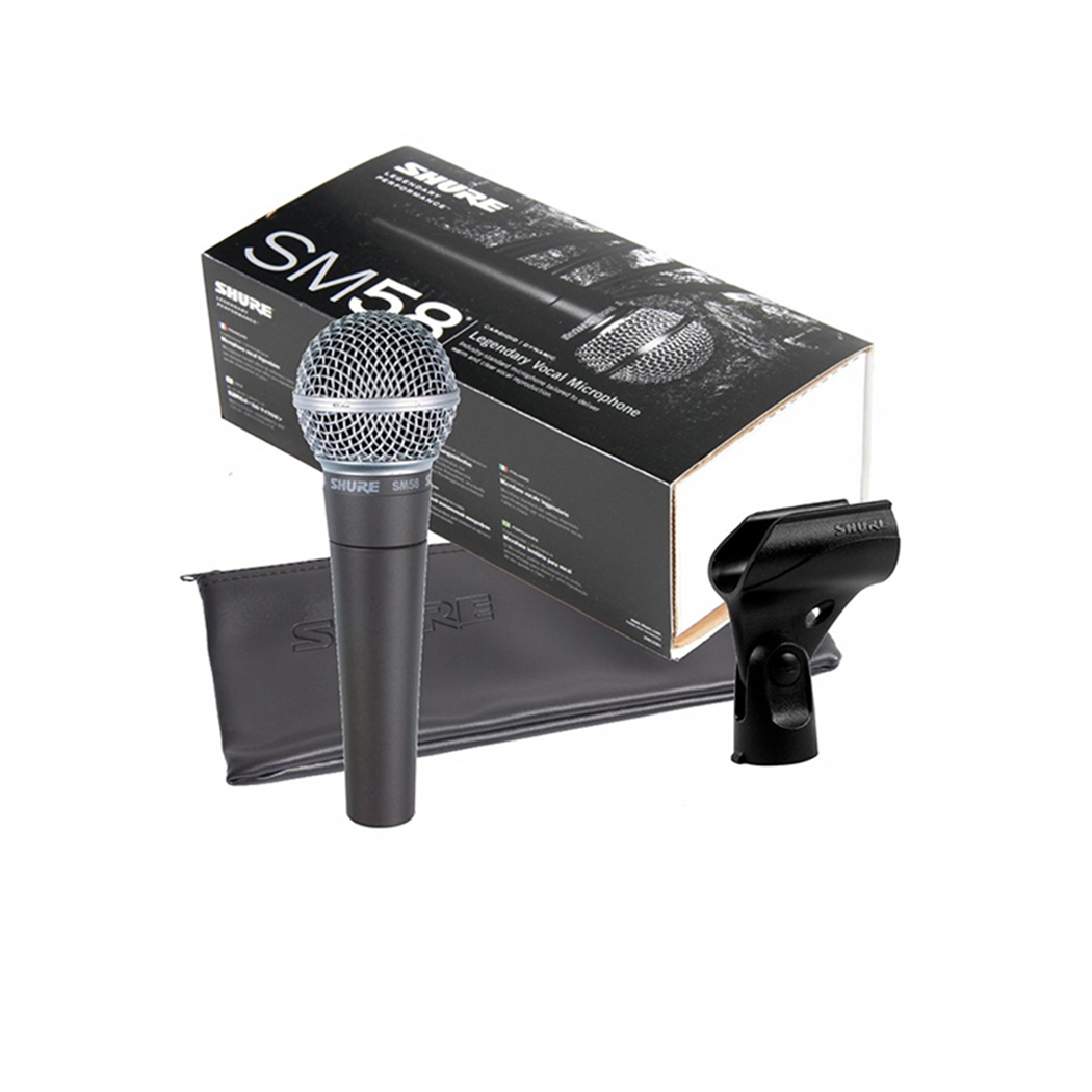 Shure SM58-LC ไมโครโฟนชนิดไดนามิค สำหรับร้องเพลง มีรูปแบบการรับเสียงแบบ cardioid (ProPlugin ...