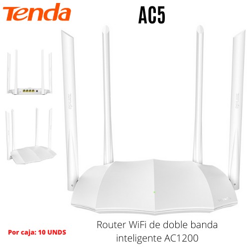 Tenda AC5 AC1200 เร้าเตอร์ 5dBi เสาอากาศ Wifi Repeater 2.4Ghz 5GHz Dual ...