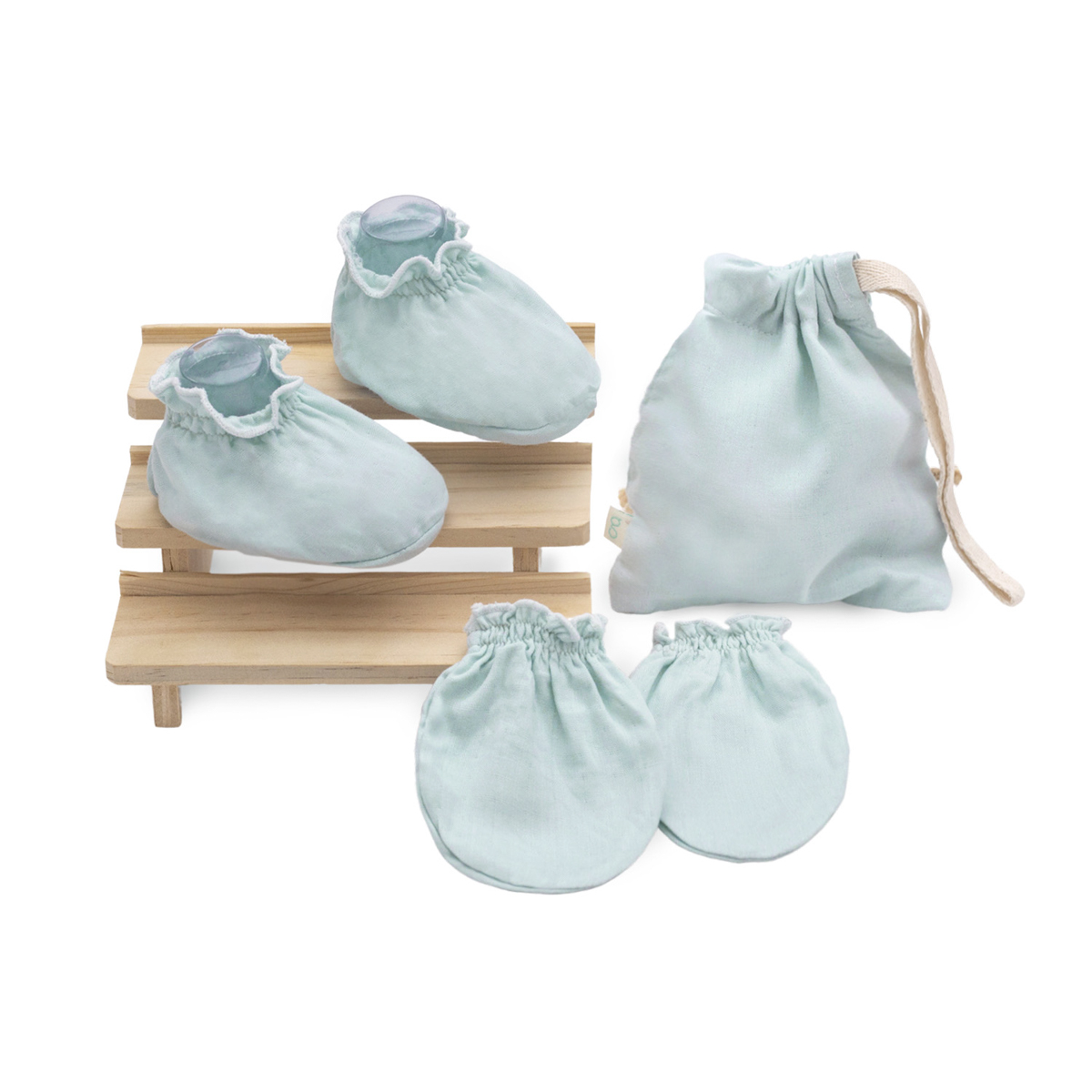 Granny Ben เซตถุงมือถุงเท้าใยเทนเซล TENCEL™ Muslin Mittens & Socks ...