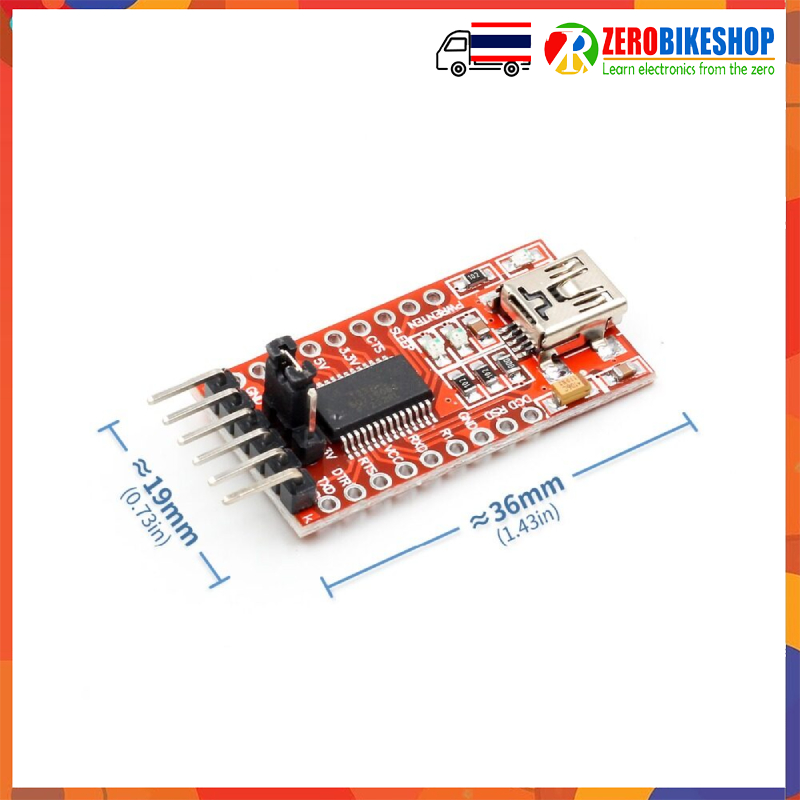 Ft232rl Ftdi Usb 3 3v 5 5v To Ttl Serial Adapter Module สำหรับ Esp32 Cam 1 ชิ้น By Zerobike
