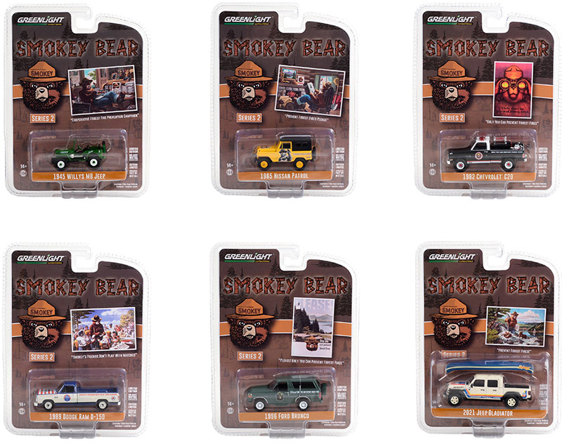 Greenlight 164 Smokey Bear Series 2 - 1996 Ford Bronco 38040-E - G2K ...