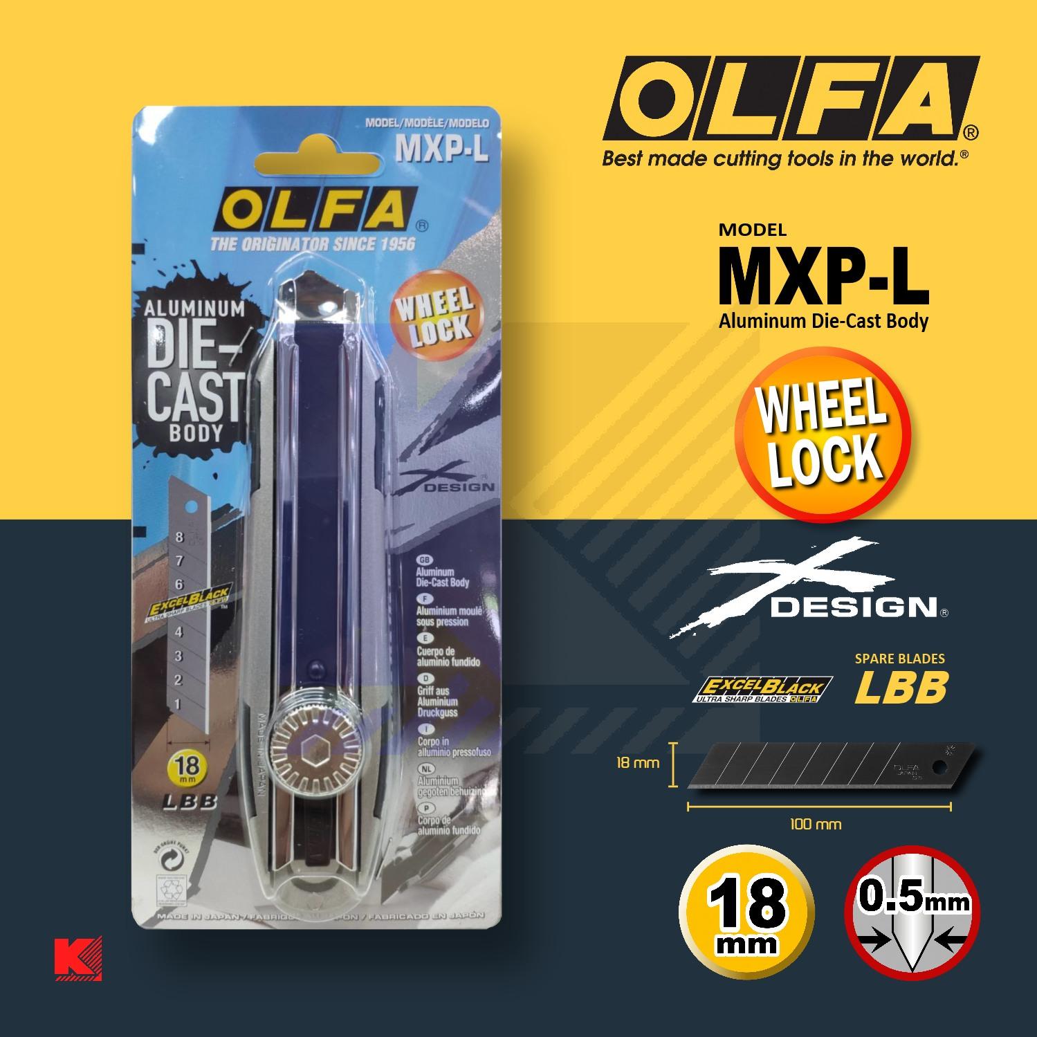 คัตเตอร์ OLFA รุ่น MXP-L - Kaewcharoen - ThaiPick