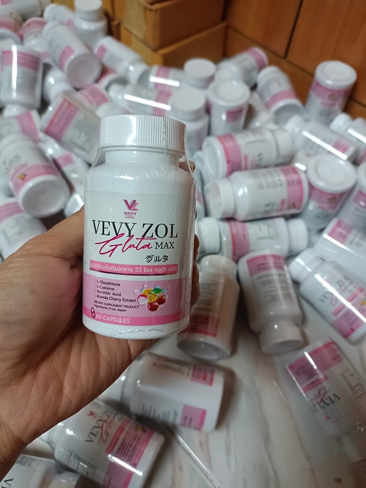 VEVY zol GLUTA max วีวี่ โซล กลูต้า แม็ก 1 กระปุก บรรจุ 60 แคปซูล ของ ...