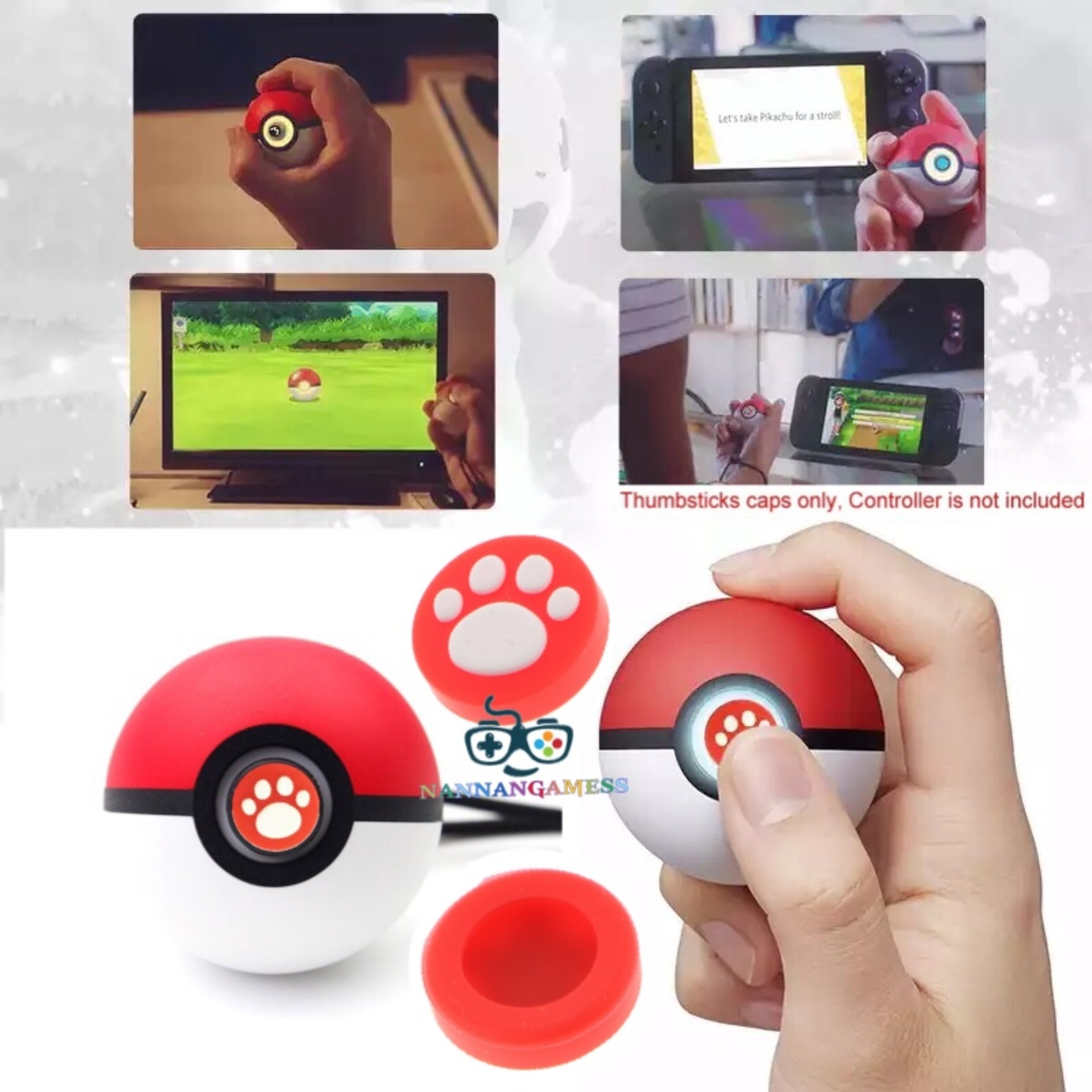 Silicone Thumb Grips Cover Cap Lid Shell Stick Joystick for Nintendo ...