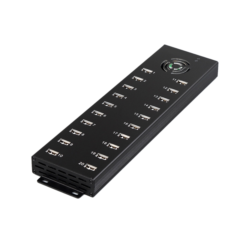 Industrial 20 Port USB 2.0 Hub Multi Port 1.2A USB Charger for Phone ...