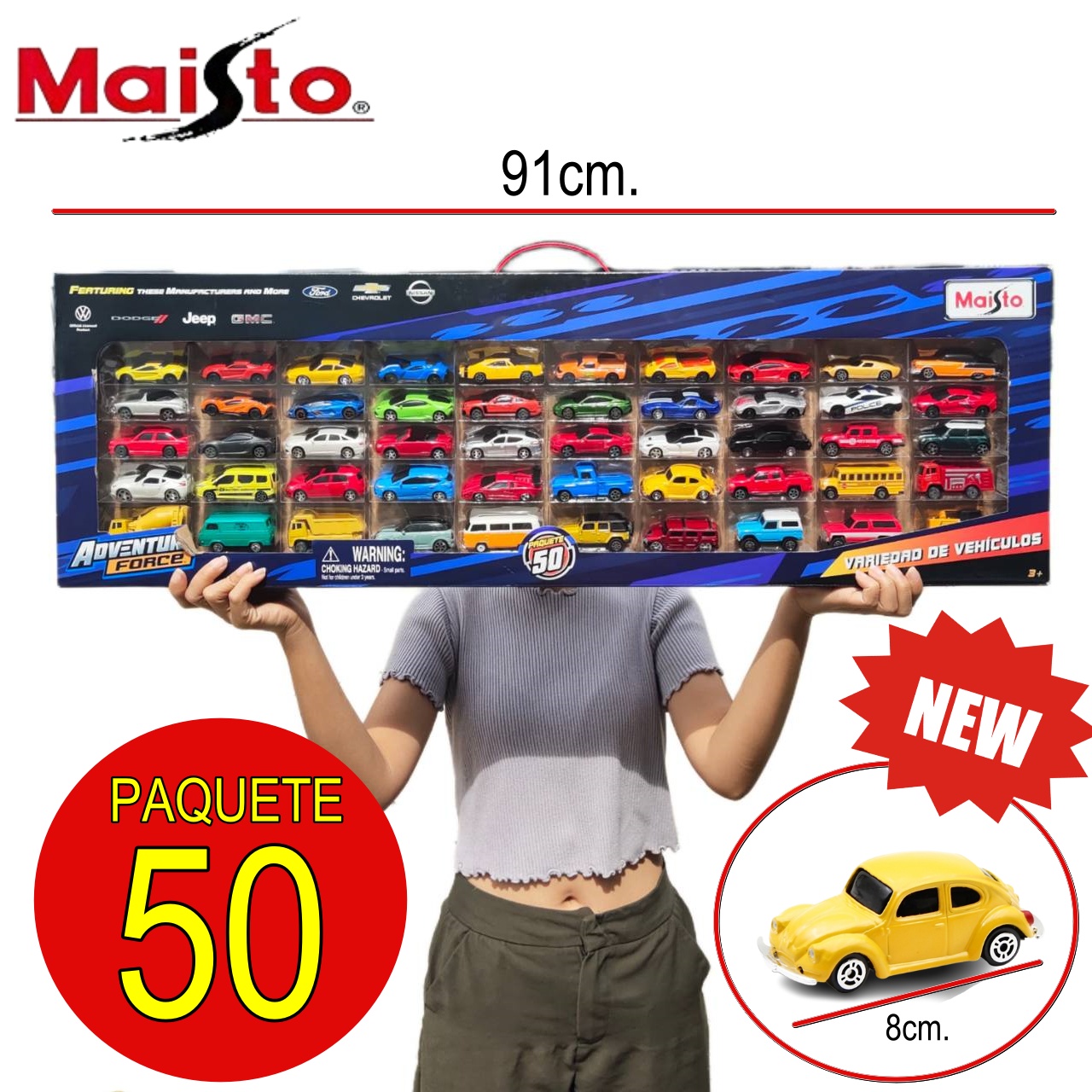 (ชุดใหญ่ไฟกระพริบ) โมเดลรถเหล็ก Maisto ลิขสิทธิ์แท้ (แพ็ค50คัน) โมเดลรถ ...