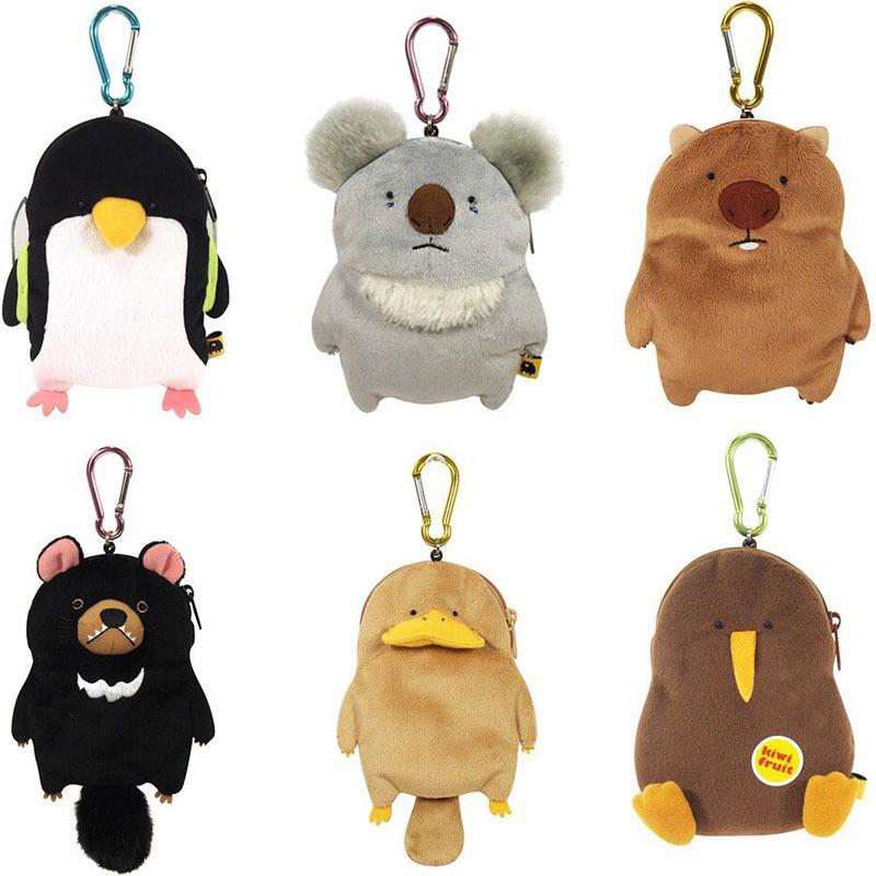 Korean Cartoon Animal Wombat Family Coin Purse Platypus Koala Doll ...