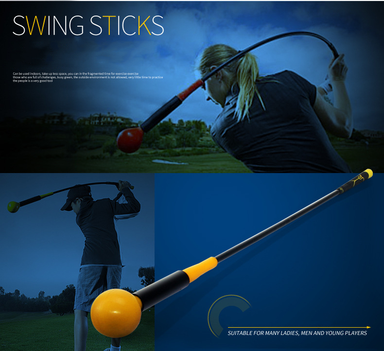 ไม้ซ้อมวงสวิง Strength and Tempo Trainer 48 inch - Yellow Golf Swing ...