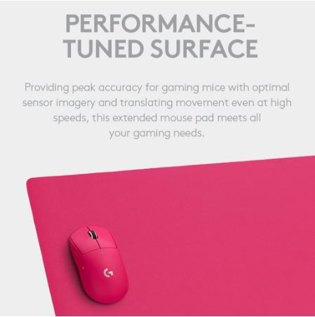 LOGITECH ️FLASH SALE️ (ราคาพิเศษ) GAMING MOUSE PAD G840 XL MAGENTA (GMP ...