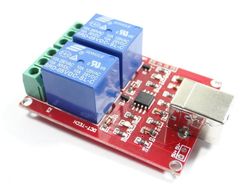2 Channel USB Relay Module รีเลย์ 2 ช่องสามารถควบคุมทางคอมพิวเตอร์ผ่าน ...