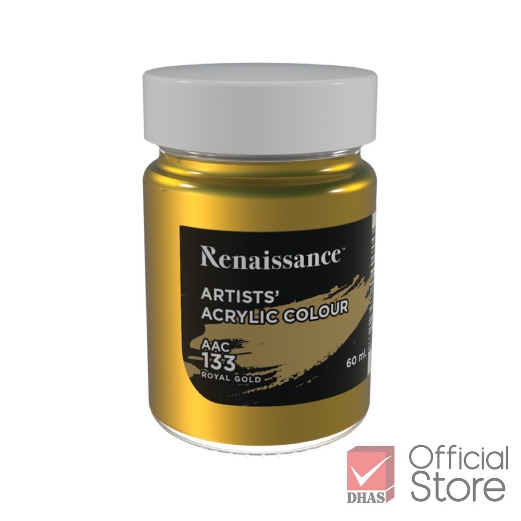 Renaissance สีอะคริลิค สีทอง จำนวน 1 ขวด - DHAS Shop - ThaiPick