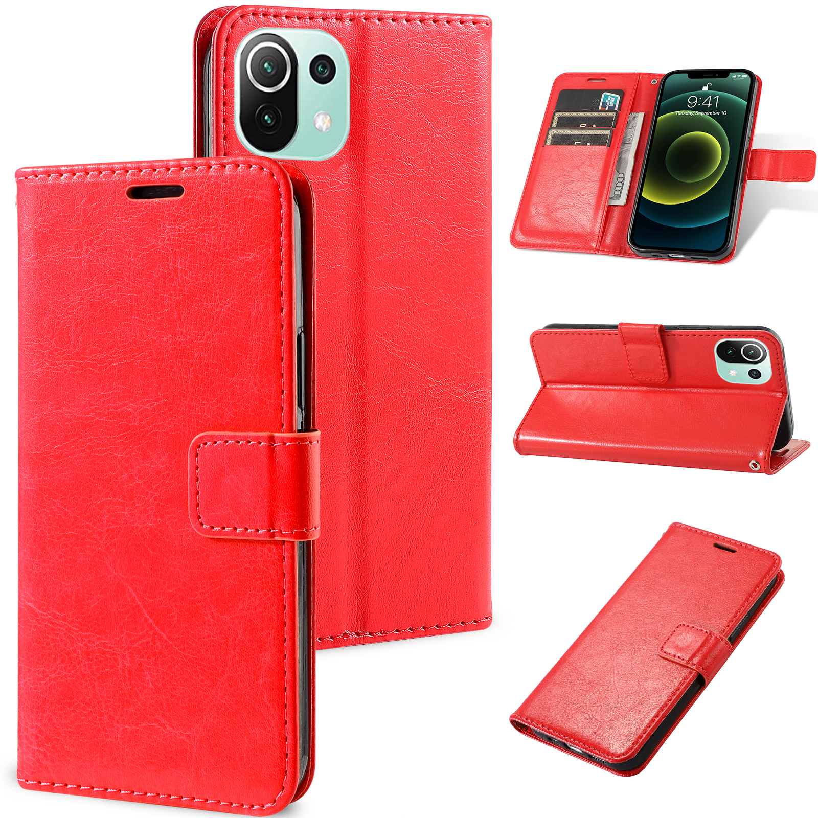 Mi 12 Pro 5G 12 12X Luxury Case Leather Card Removable Wallet Book Skin ...