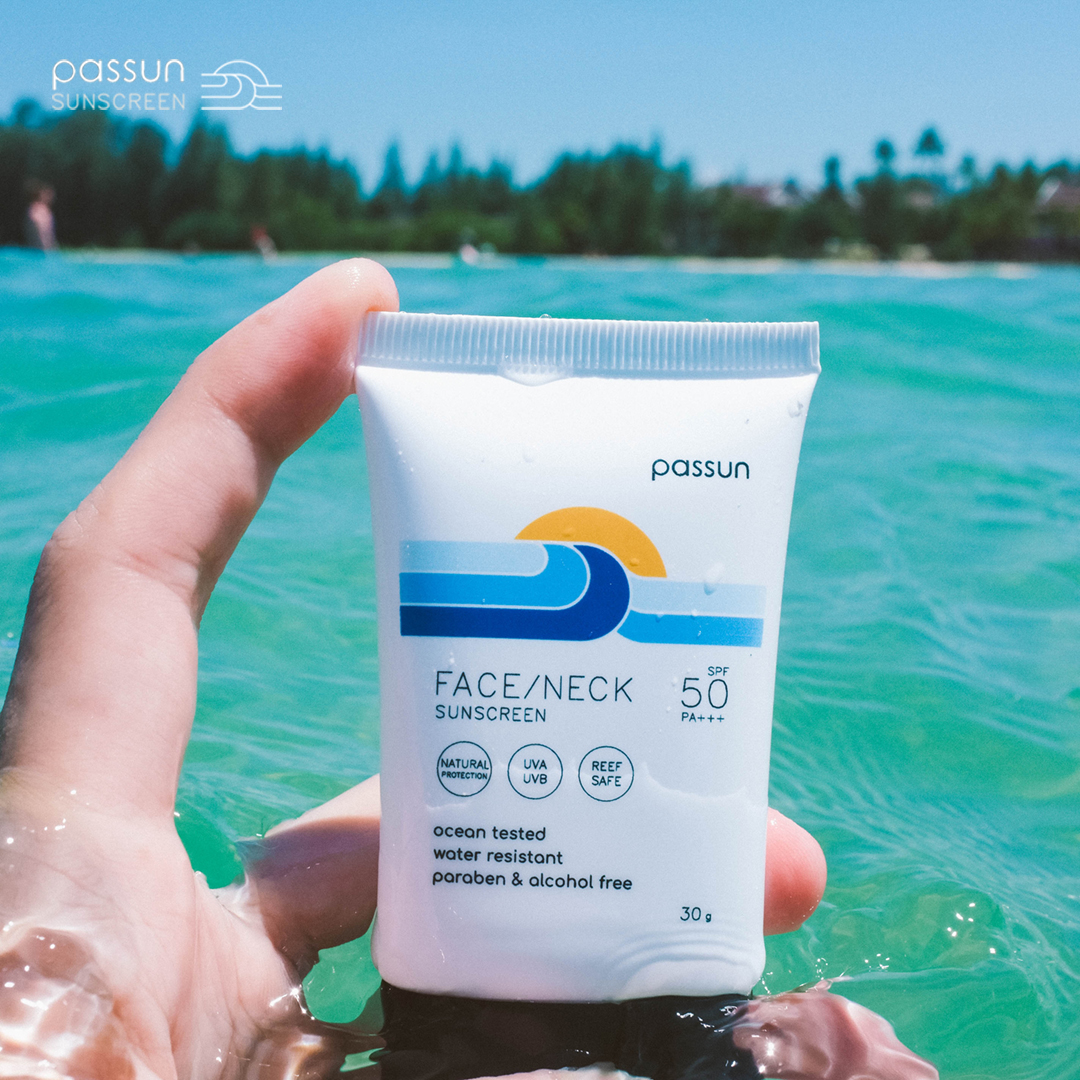 ครีมกันแดดที่รักทะเล☀ PASSUN Face/Neck Sunscreen SPF50, PA+++ (Reef ...