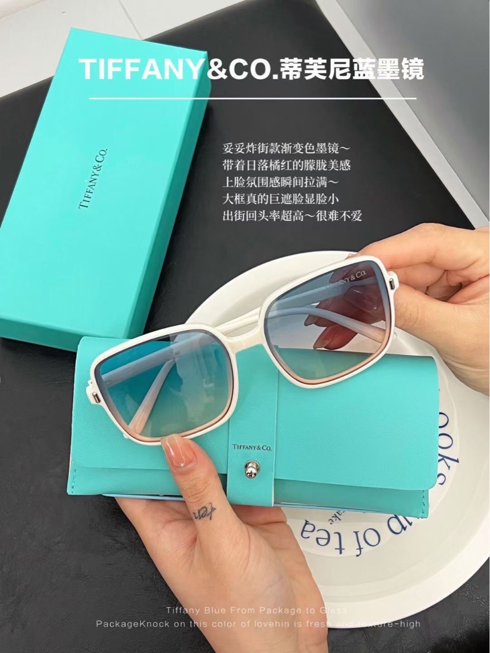 （HOT) ขายส่งแว่นกันแดด Tiffe แว่นตาคริสตัลรูปหลายเหลี่ยมแว่นกันแดด ...