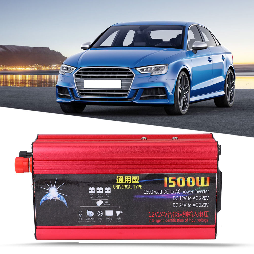 【COD】1500W Car Power Inverter อะแดปเตอร์แปลงเครื่องชาร์จ USB ดัดแปลง ...