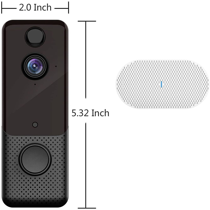 Video Doorbell Camera 1080P Wireless Door Bell with Chime PIR Motion ...