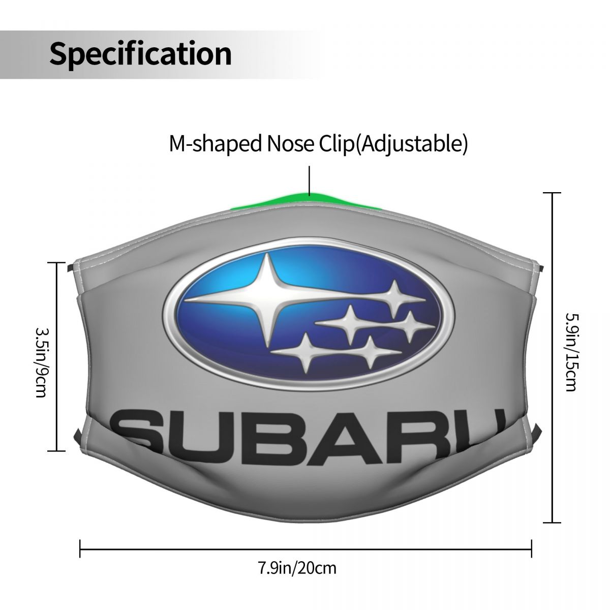 Subaru Logo Protective Unisex Face Mouth Mask1 Fancy Washable Cool ...