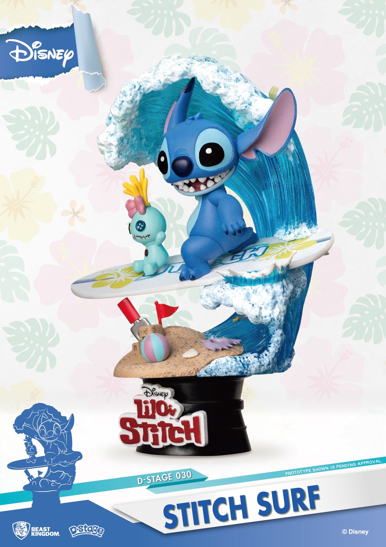 Lilo & Stitch D-Stage Stitch Surf PX Previews Exclusive Statue (DS-030 ...