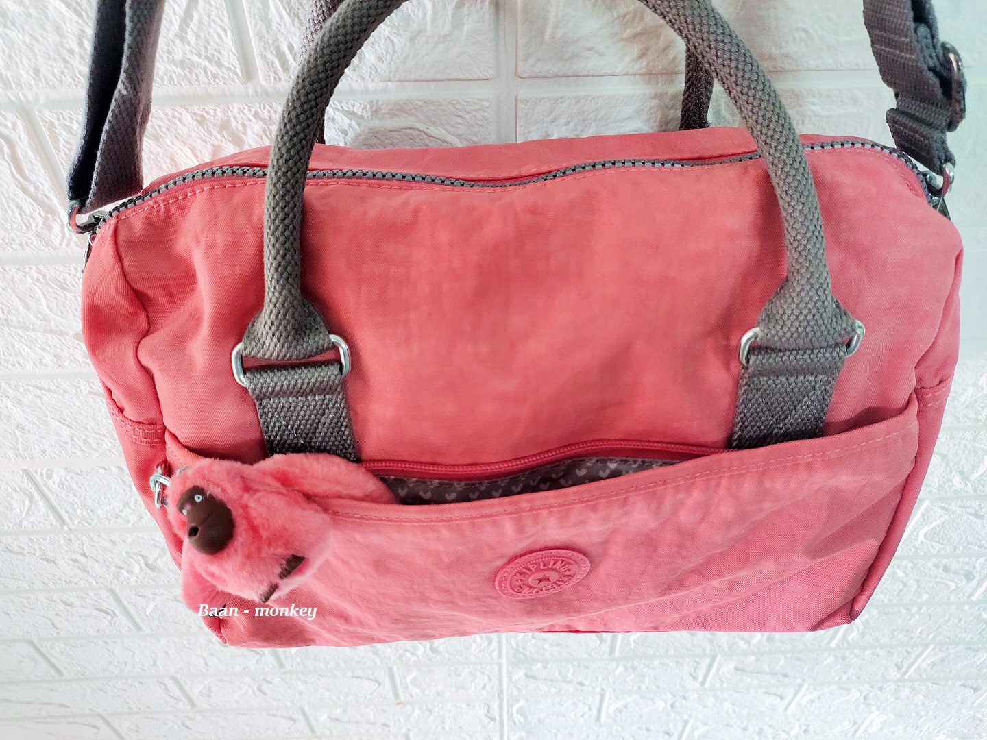 KIPLING SHOP ของแท้เบลเยี่ยม กระเป๋าถือสะพาย KIPLING BEONICA Blush Pink ...