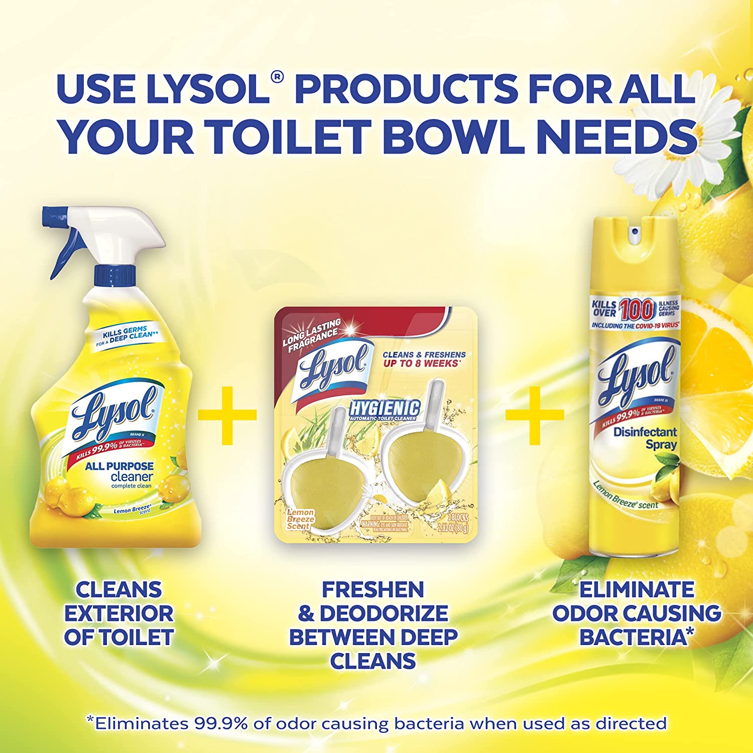 Lysol Hygienic Automatic Toilet Bowl Cleaner 2 Blocks 80g น้ำยาล้างโถ ...
